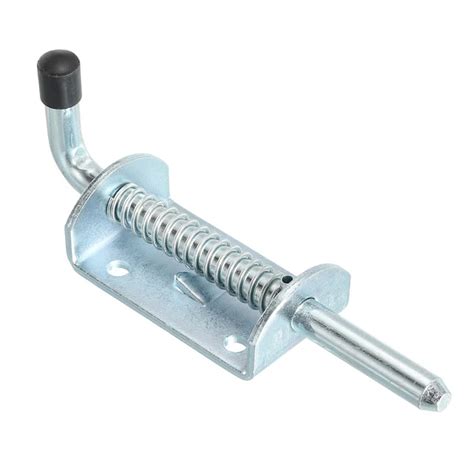 Spring Loaded Latch Pin 5 71 Iron Security Latch Sliding Barrel Bolt Lock 19 03 Picclick Au