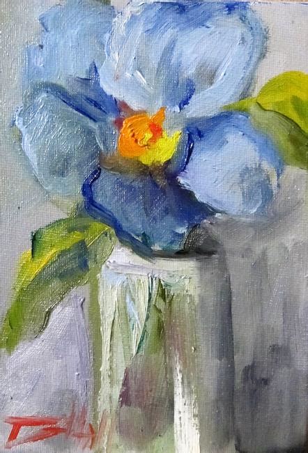 Blue Flowers By Delilah Smith From