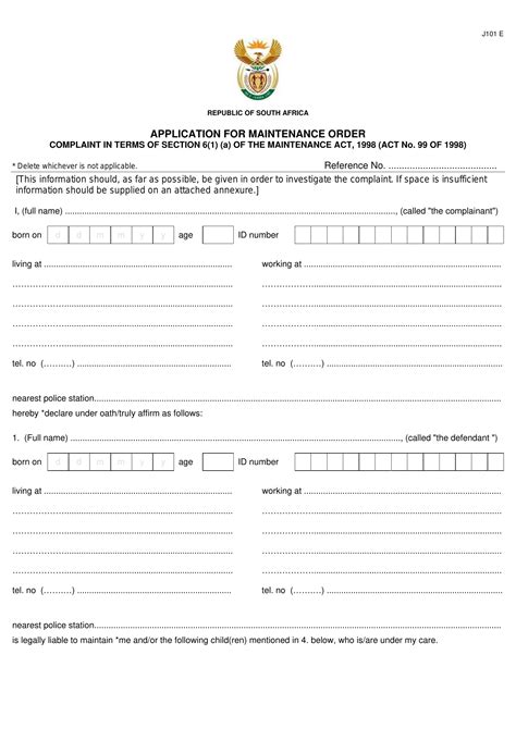 J101 E Form ≡ Fill Out Printable Pdf Forms Online