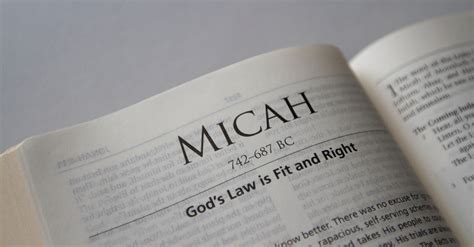 Book Of Micah Summary