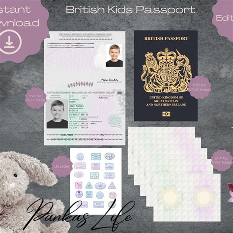 Pretend Passport Etsy