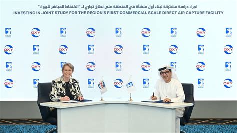 Oxy Adnoc Partner On Potential Megaton Scale Carbon Capture Facility
