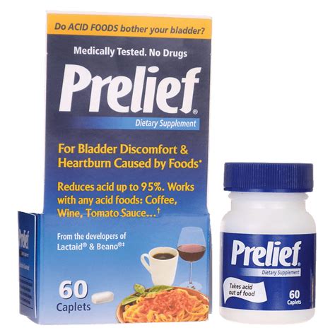 Prelief Acid Reducer Dietary Supplement Caplets 60 Ct