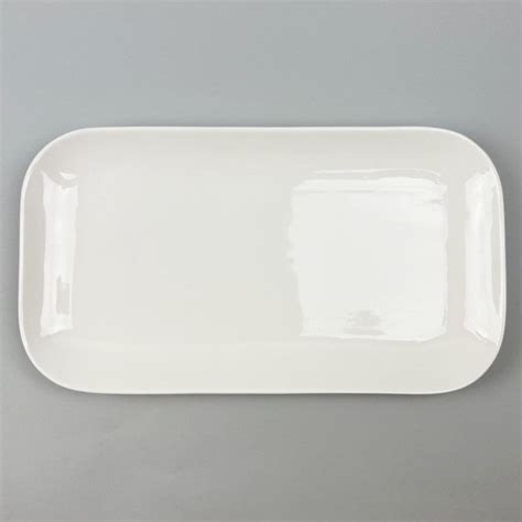 Osara Durable White Rounded Rectangle Plates 10 12 And 14 Wide