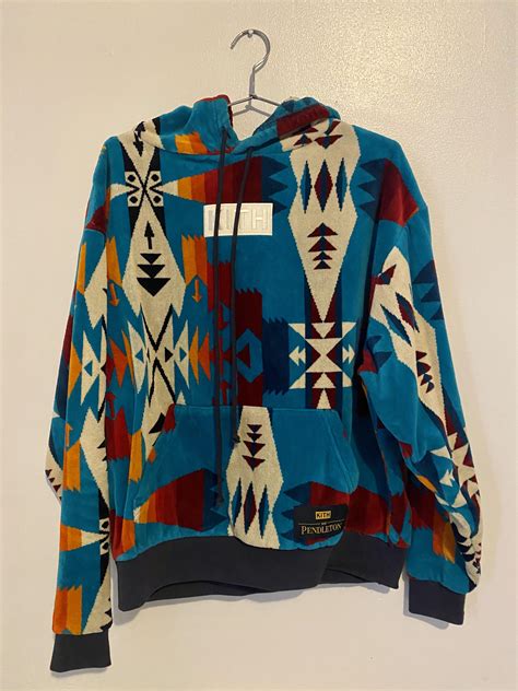 [wts] Size M Kith X Pendleton Terry Hoodie Turquoise 300 Kithnyc