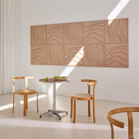 Wave Tile Set Decorative Acoustic Tiles New Modern Art