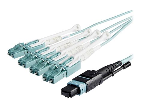 Startech 10m Mtp To Lc Breakout Cable Om3 40gb Push Pull Tab
