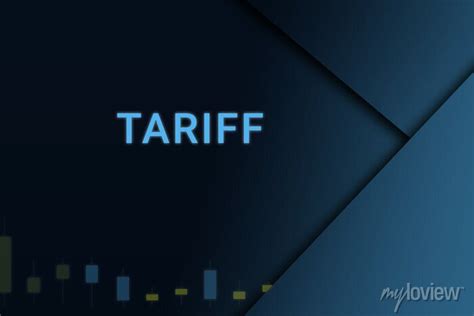 Tariff Background Illustration With Tariff Logo Financial • Wall Stickers Text Term