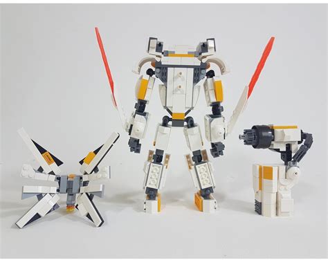Lego Moc 197793 Space Exploration Mech Robot With Swords By