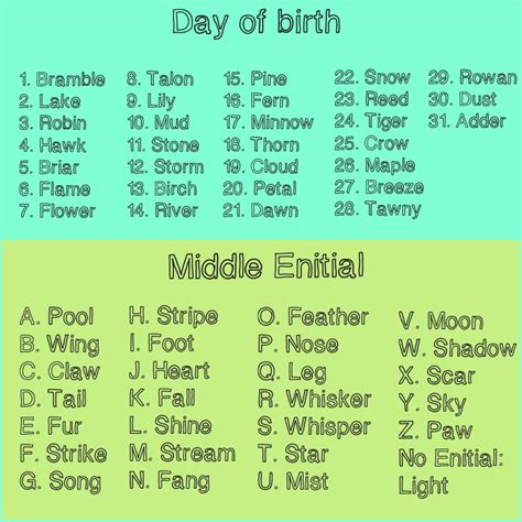 Warrior Cat Name Generator Create Unique Warrior Names