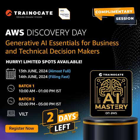 Aws Generativeai Trainocateindia Gettrainocated Aitraining