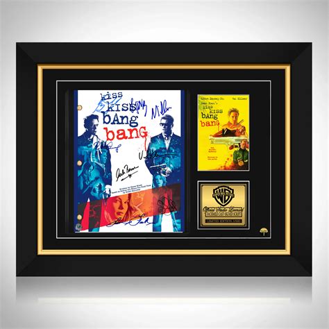 Kiss Kiss Bang Bang Script Limited Signature Edition Custom Frame Rare T