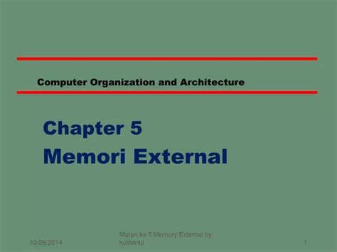 PPT Computer Organization And Architecture PowerPoint Presentation Free Download ID