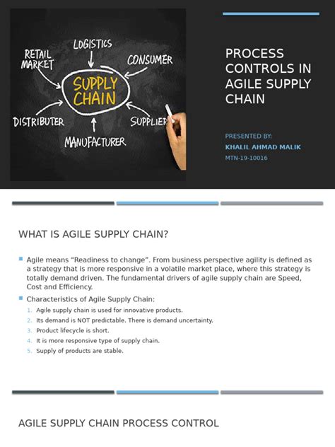Process Controls In Agile Supply Chain Pdf Retail Supply Chain