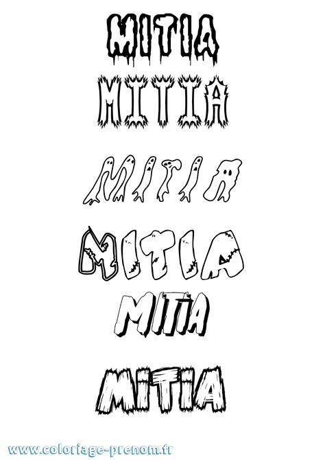 Coloriage Du Prénom Mitia à Imprimer Ou Télécharger Facilement