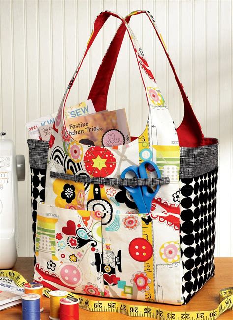 Sewing Pattern For Crafty Carrier Totes Kwik Sew Pattern 0118 Tote