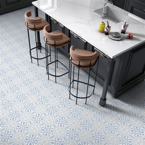 Vittoria Antique Blue Matt Porcelain Tile Luxura Stone