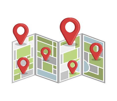 Navigation Map With Pointer Vector Art At Vecteezy