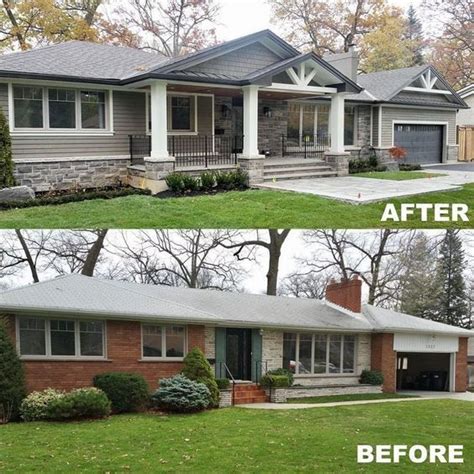 Before And After Front Porch Makeovers Beneath My Heart Ranch House