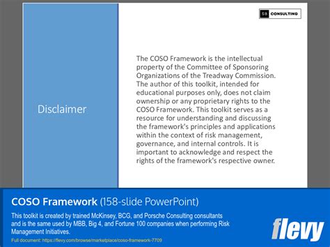 Coso Framework Ppt Slide Deck