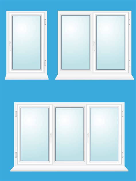Closed Plastic Glass Window Vector Illustration 489111 Vector Art At Vecteezy