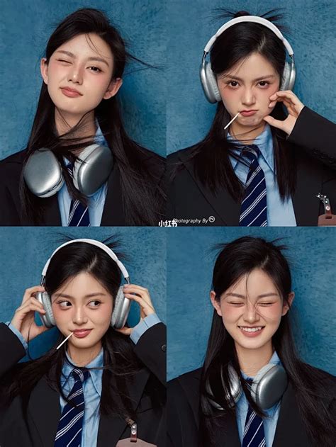 美式复古证件照这个亚裔学妹有点甜‼️成都