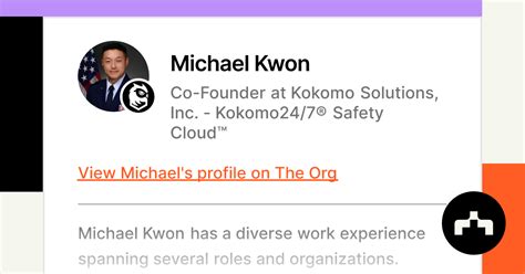 Michael Kwon Co Founder At Kokomo Solutions Inc Kokomo24 7® Safety Cloud™ The Org