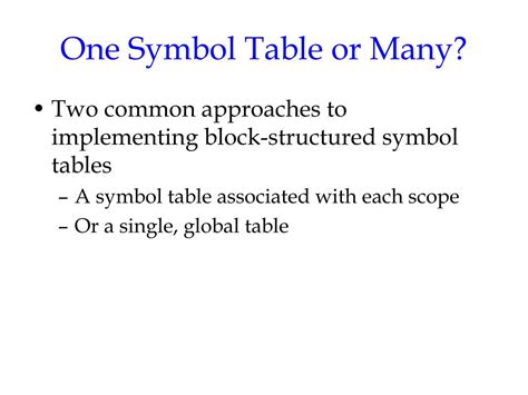 Ppt Chap 8 Declaration Processing And Symbol Tables Powerpoint Presentation Id5518224