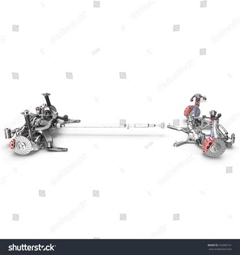 Render Car Chassis Without Engine Isolated Stock Illustration 516065131