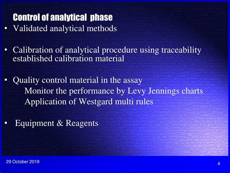 Ppt Application Of Westgard Multi Rules In Medical Laboratories