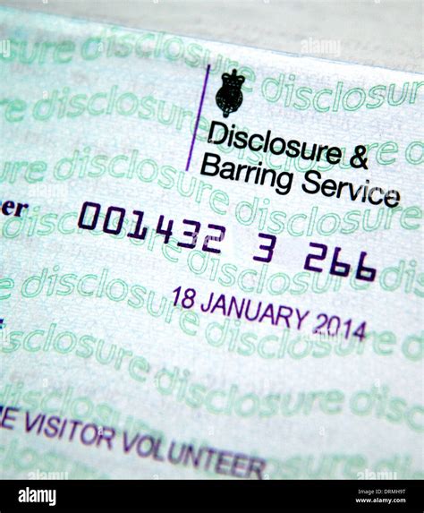 Disclosure And Barring Service Certificate Formerly Crb Check London