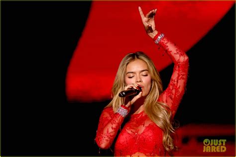 Karol G Wears Red Wings While Walking Victorias Secret Fashion Show