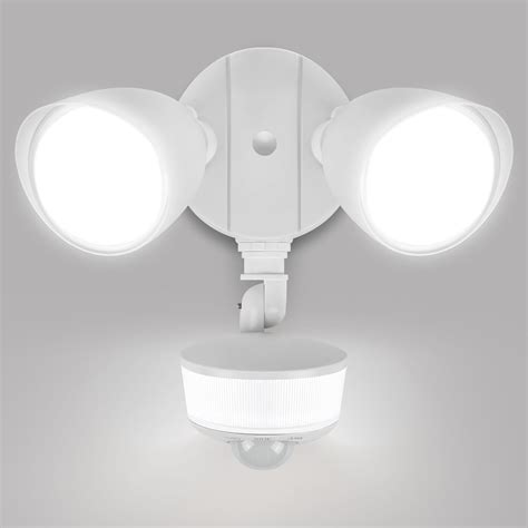 Lutec 34w 3000 Lumen Motion Sensor Outdoor Lights 5000k Daylight Ip65