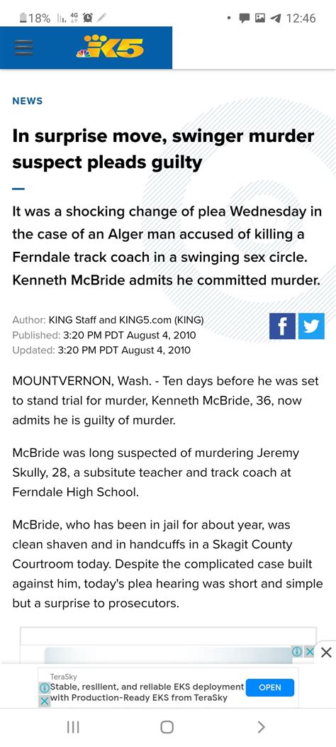 Mcbride And His Wife Were Part Of A Swinging Lifestyle They Were Very Open About Having