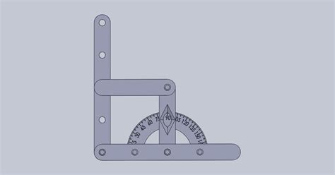 Corner Protractor By Nightfox90 Download Free Stl Model