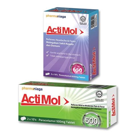 Actimol 500mg650 Mg 10sstrip Shopee Malaysia