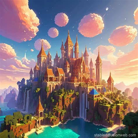 Small Minecraft Build With Rectangular Extrusions Stable Diffusion Online