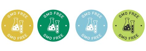 Gmo Free Label Design For Packaging Gmo Free Icon Illustration Logo