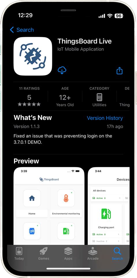 mobile application qr code thingsboard community edition