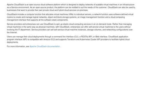 Apache Cloudstack Dell Powerflex Integration With Apache Cloudstack Dell Technologies Info Hub