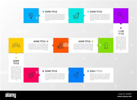 Infographic Design Template Creative Concept With 8 Steps Can Be Used