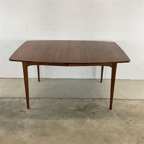 Mid Century Walnut Dining Table With Leaf At 1stdibs