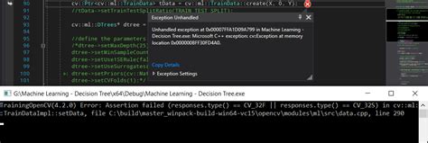 c i m getting a read access violation when i try to train my