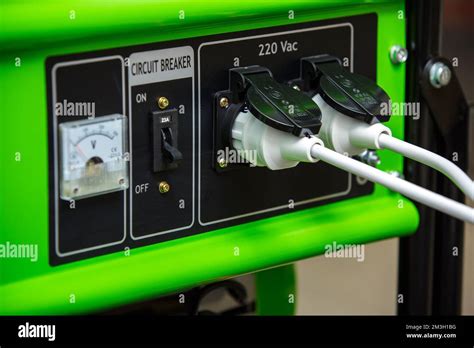 Electric Plug With Wires On The Generator Special Electrical Plugs For The Output Of The