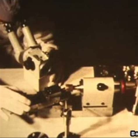 Jose I Barraquer Moner Using His First Cryolathe To Mill The Underside Download Scientific