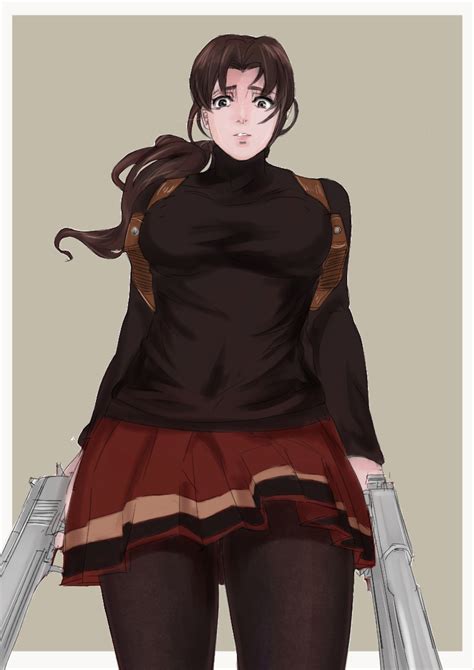 Safebooru 1girl Alternate Costume Armpit Holster Black Lagoon Black