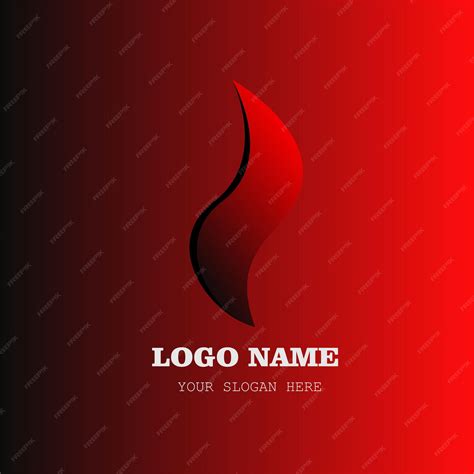 Premium Vector Black Red Logo Simple Vector Design And Elegant