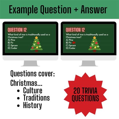 Christmas Trivia Game Fun Holiday Brain Break Activity Sel Advisory