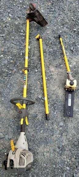 Gas Powered Weed Wacker With Attachments Untested Dixons Auction