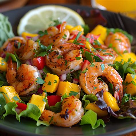 Salade De Crevettes Et Mangue Recette Facile Et Savoureuse Cuisine